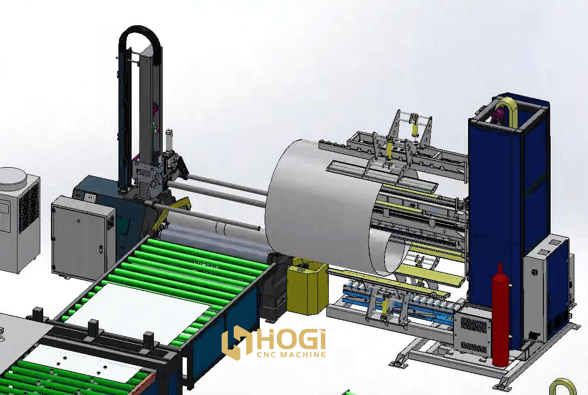 automatic sheet metal rolling welding machine production line